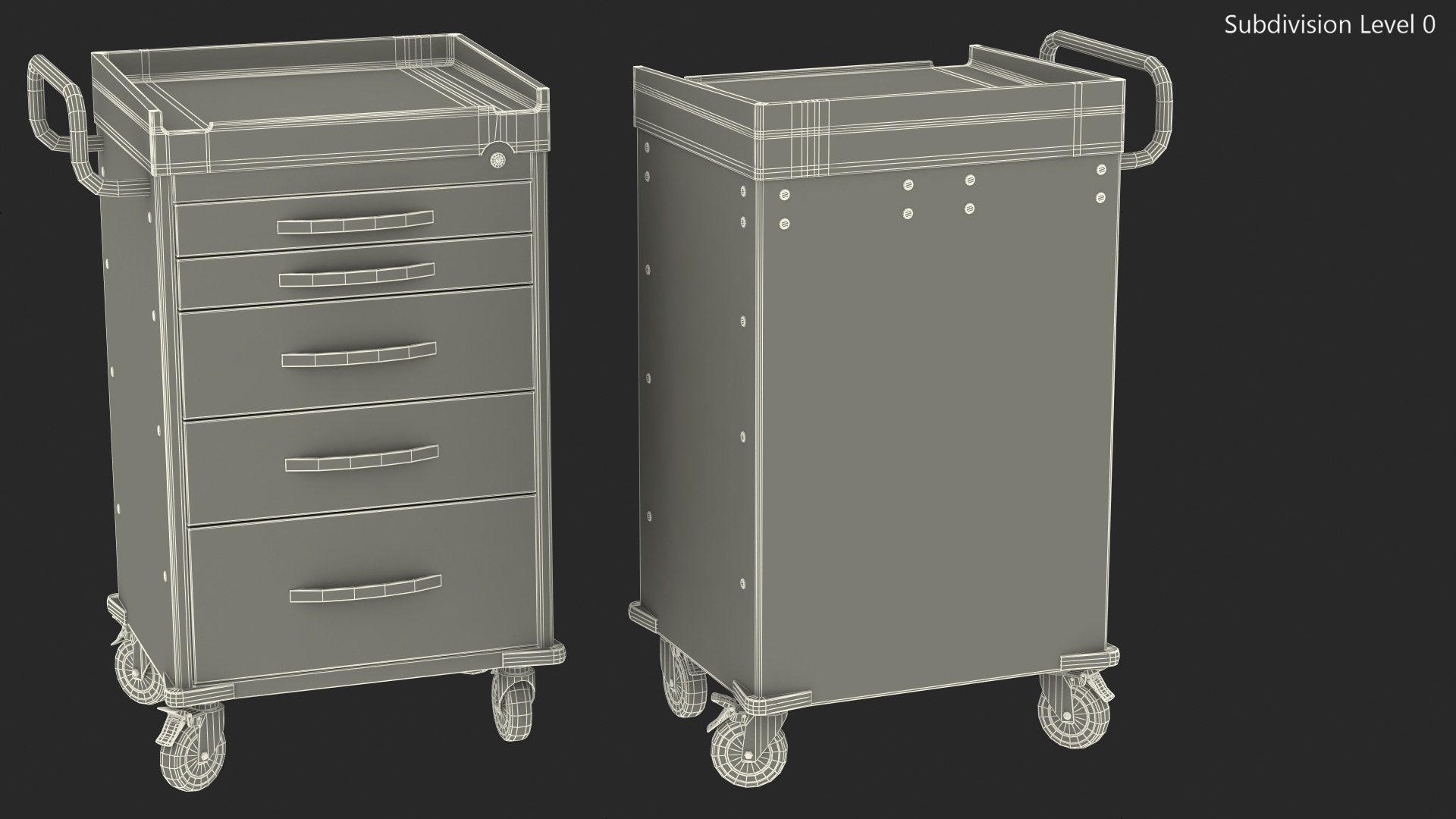 3D general purpose medical cart - TurboSquid 1635694