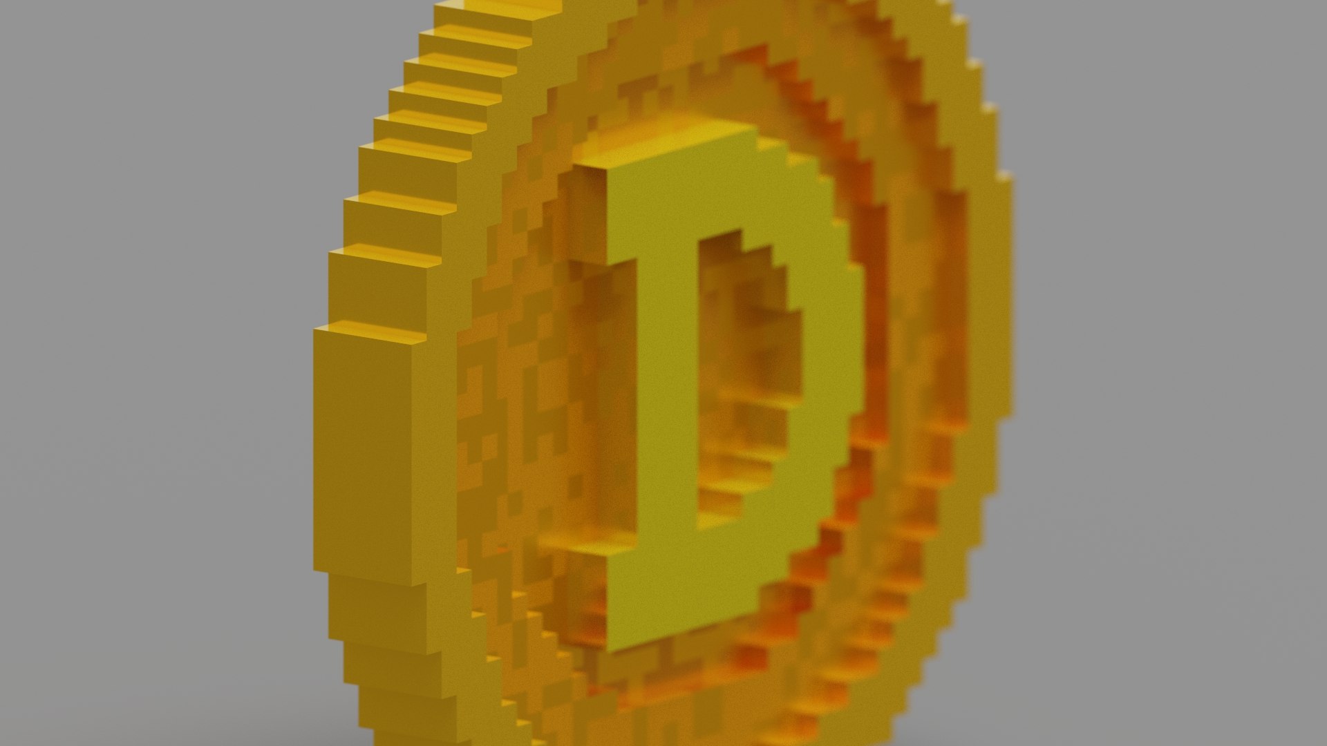 3D Voxel Dogecoin Model - TurboSquid 1854900
