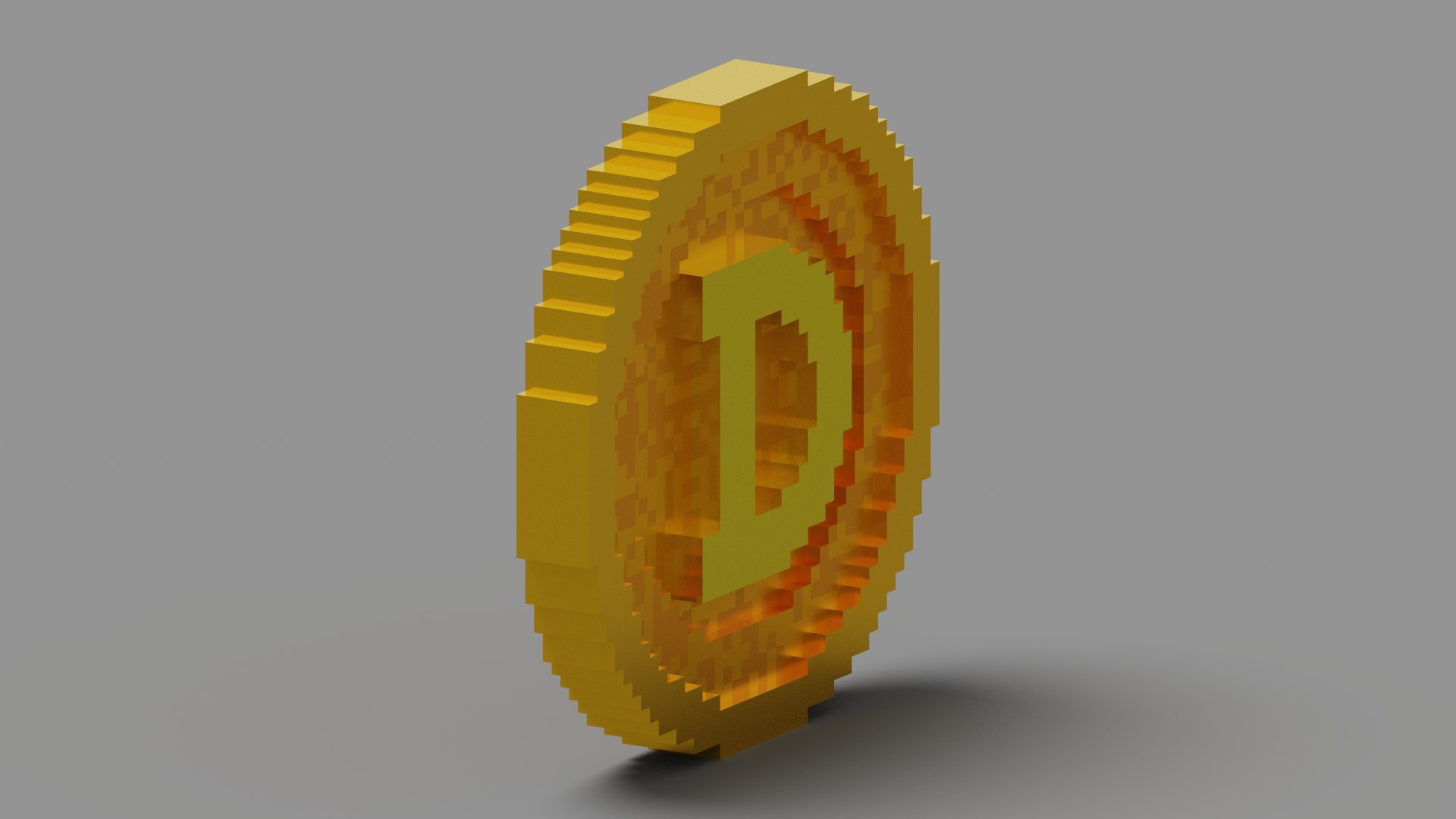 3D Voxel Dogecoin Model - TurboSquid 1854900