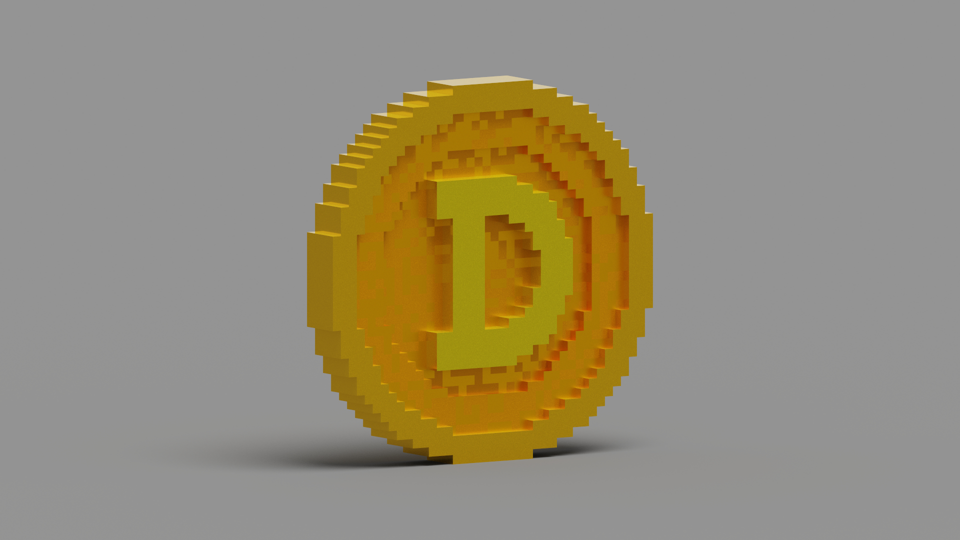 3D Voxel Dogecoin Model - TurboSquid 1854900