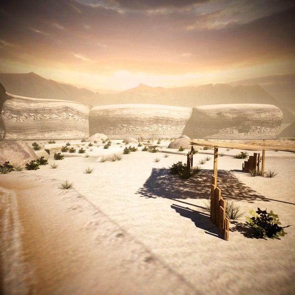 3ds max desert environment