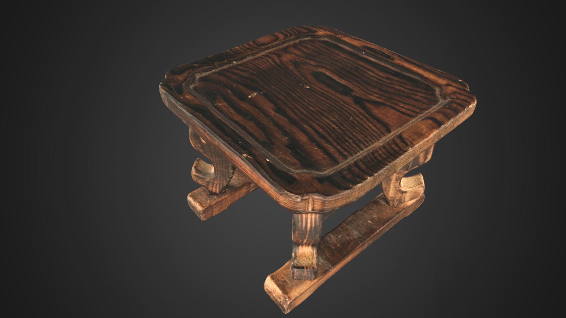 Traditional Wooden Mini Table Model - TurboSquid 2020699