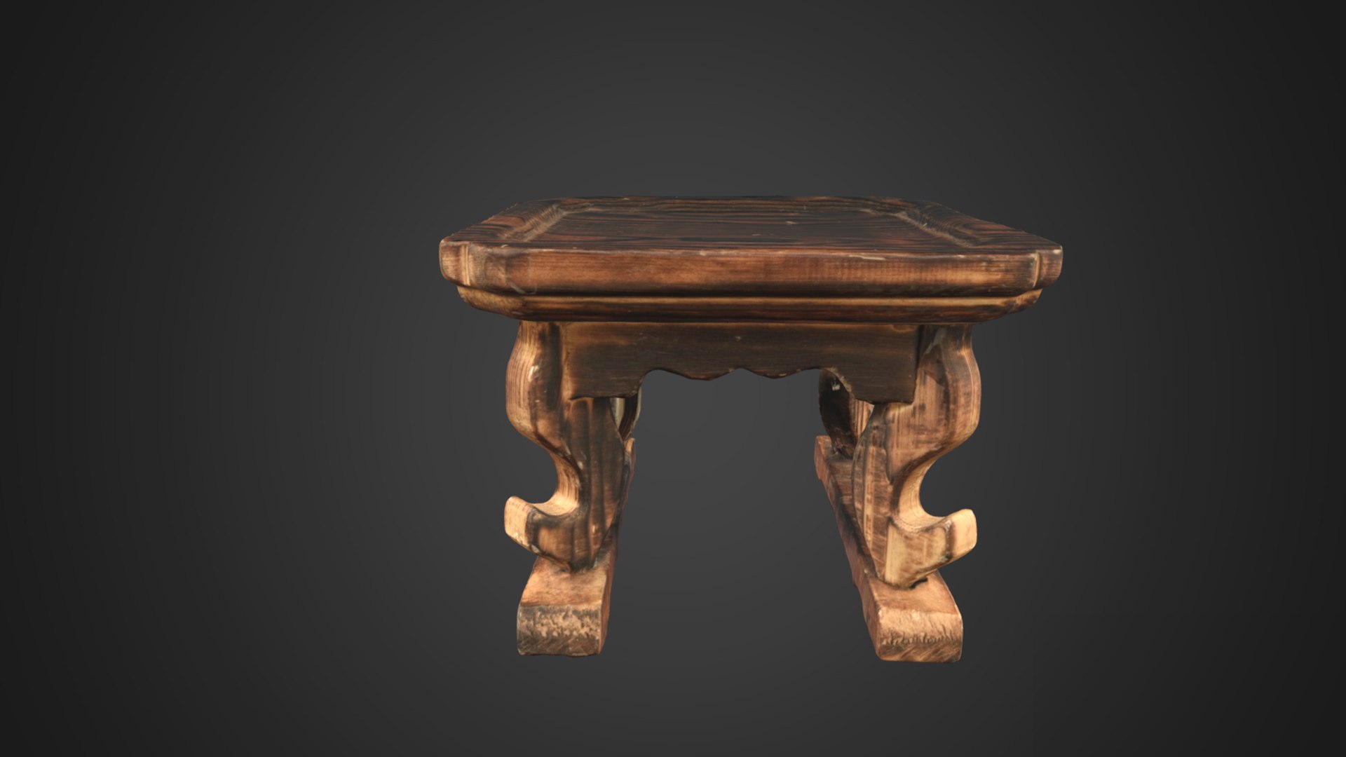 Traditional Wooden Mini Table Model - TurboSquid 2020699