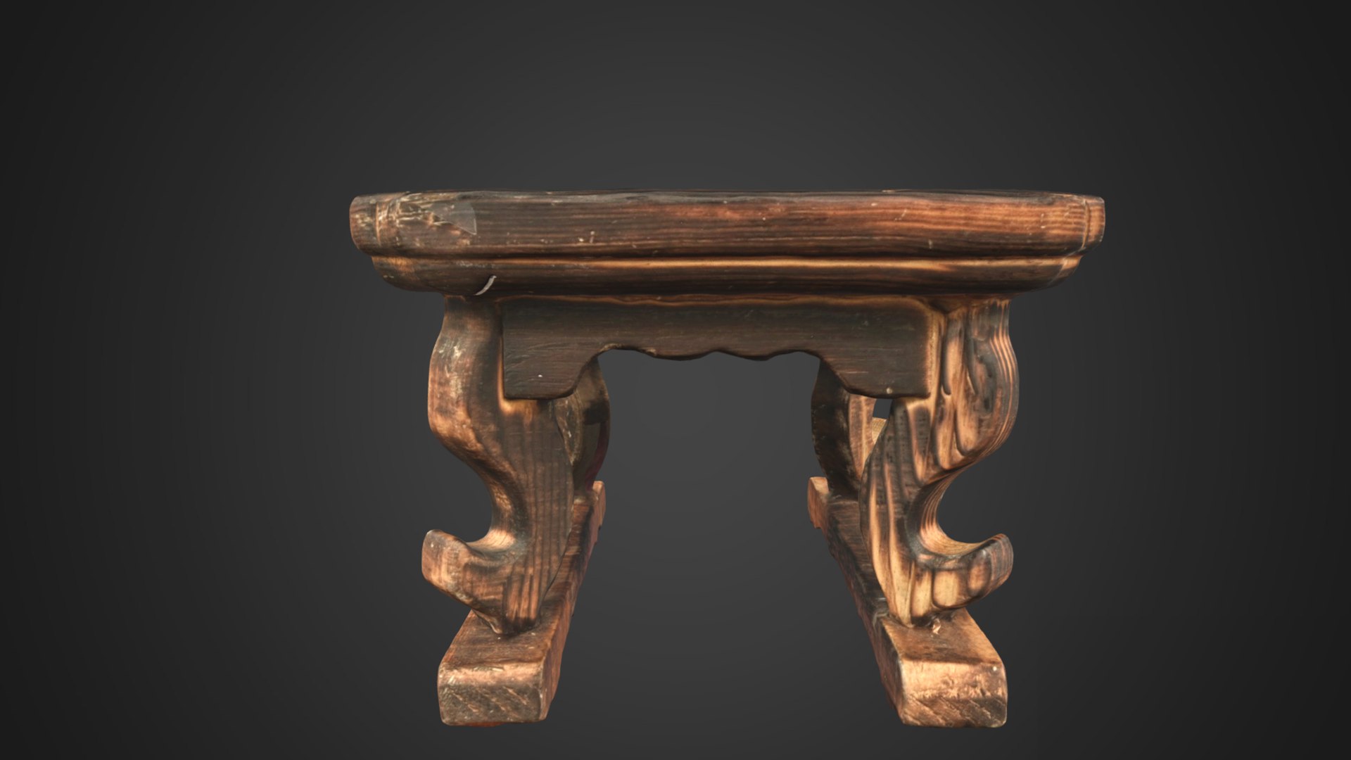 Traditional Wooden Mini Table Model - TurboSquid 2020699