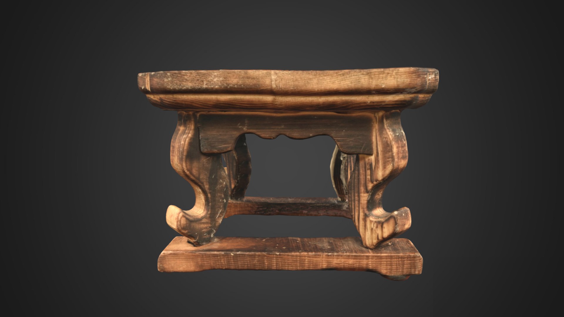 Traditional Wooden Mini Table Model - TurboSquid 2020699