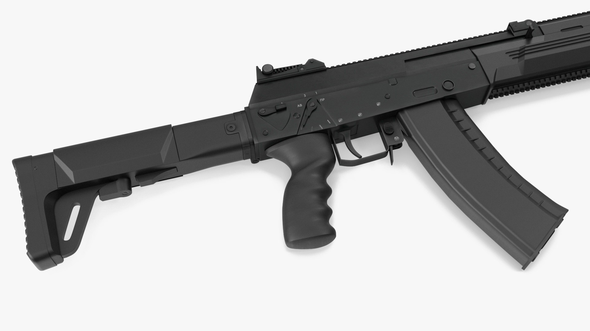 3D Assault Rifle AK-12 2011 With Suppressor New Model - TurboSquid 2131140