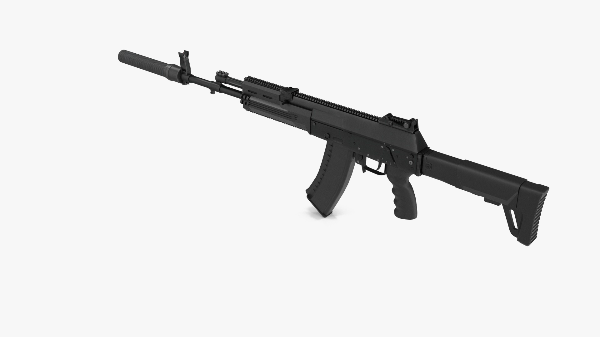 3D Assault Rifle AK-12 2011 With Suppressor New Model - TurboSquid 2131140