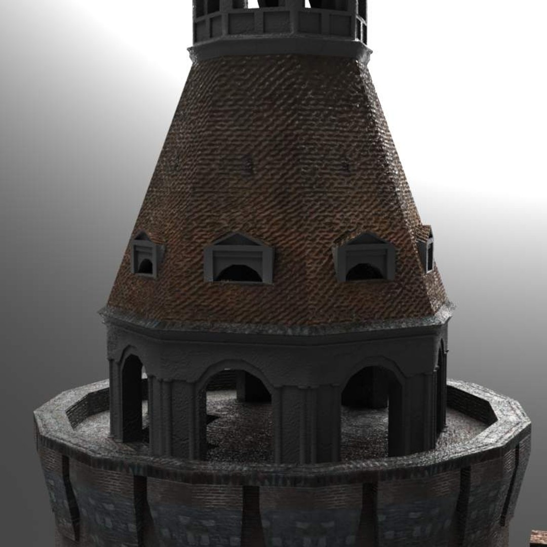 tower walls 3d model