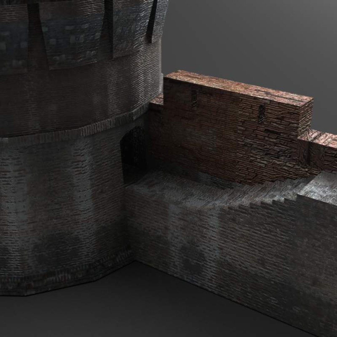 tower walls 3d model