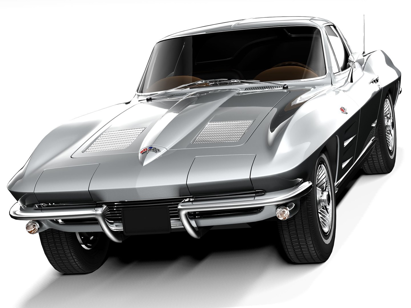 3D Chevrolet Corvette C2 1963 LowPoly - TurboSquid 2217630