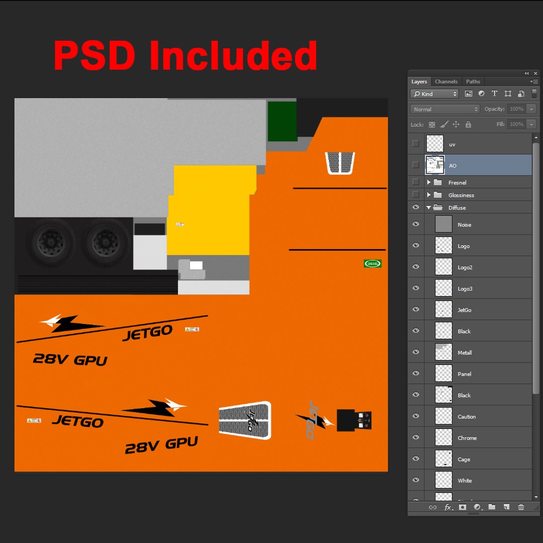 Jetgo Ground Power Unit 3d Max