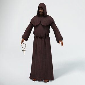 Low Poly Monk 3D Models For Download | TurboSquid
