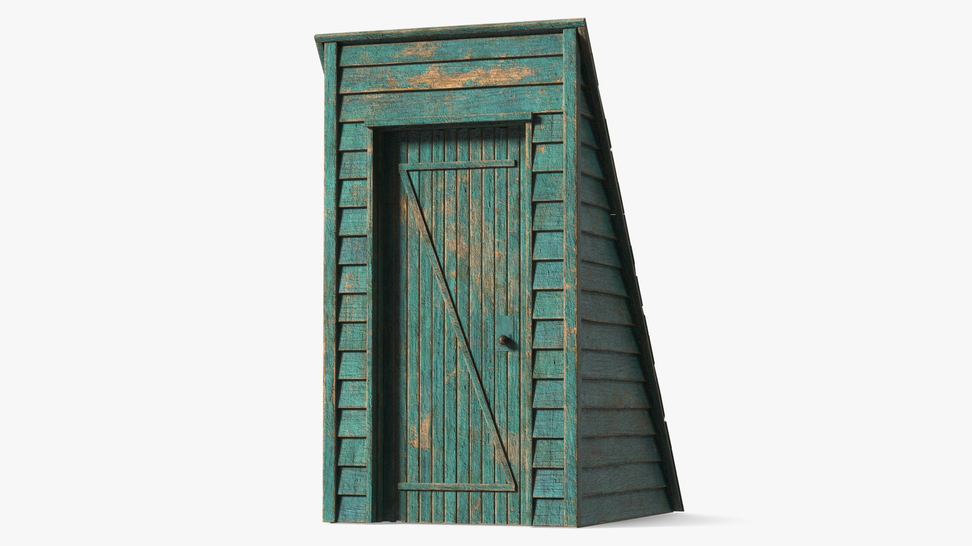 Rustic Pitched Style Rooftop Building Green 3D Model - TurboSquid 2207109