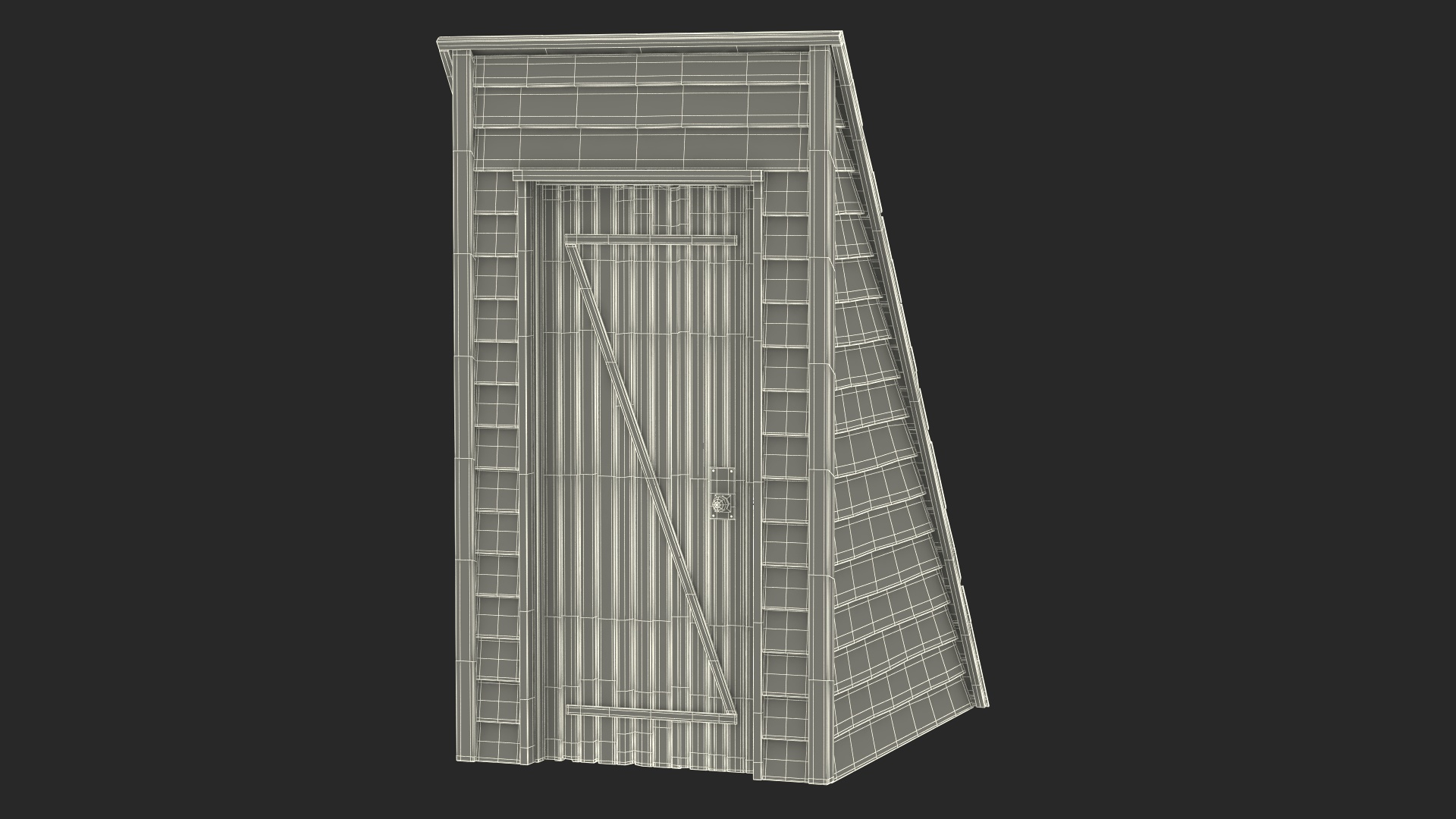 Rustic Pitched Style Rooftop Building Green 3D Model - TurboSquid 2207109