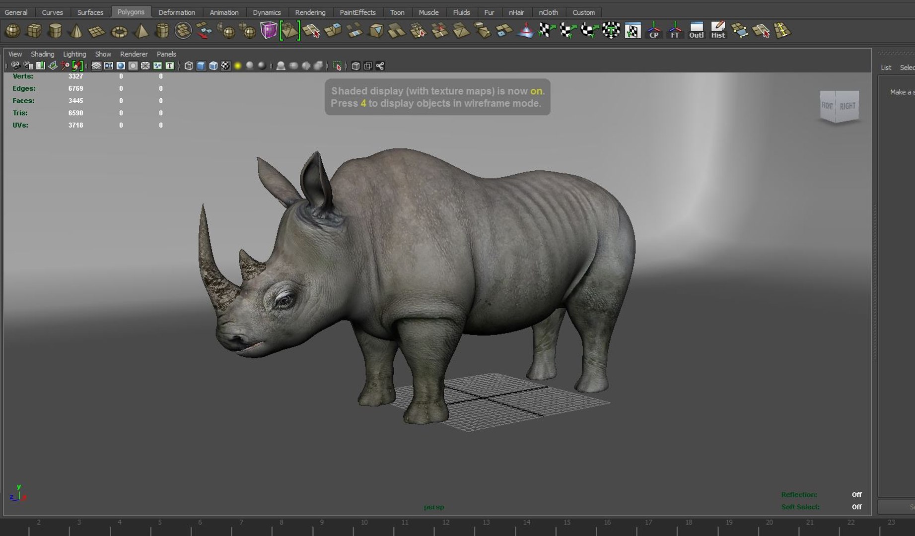 3D Realistic Rhino - TurboSquid 1256828