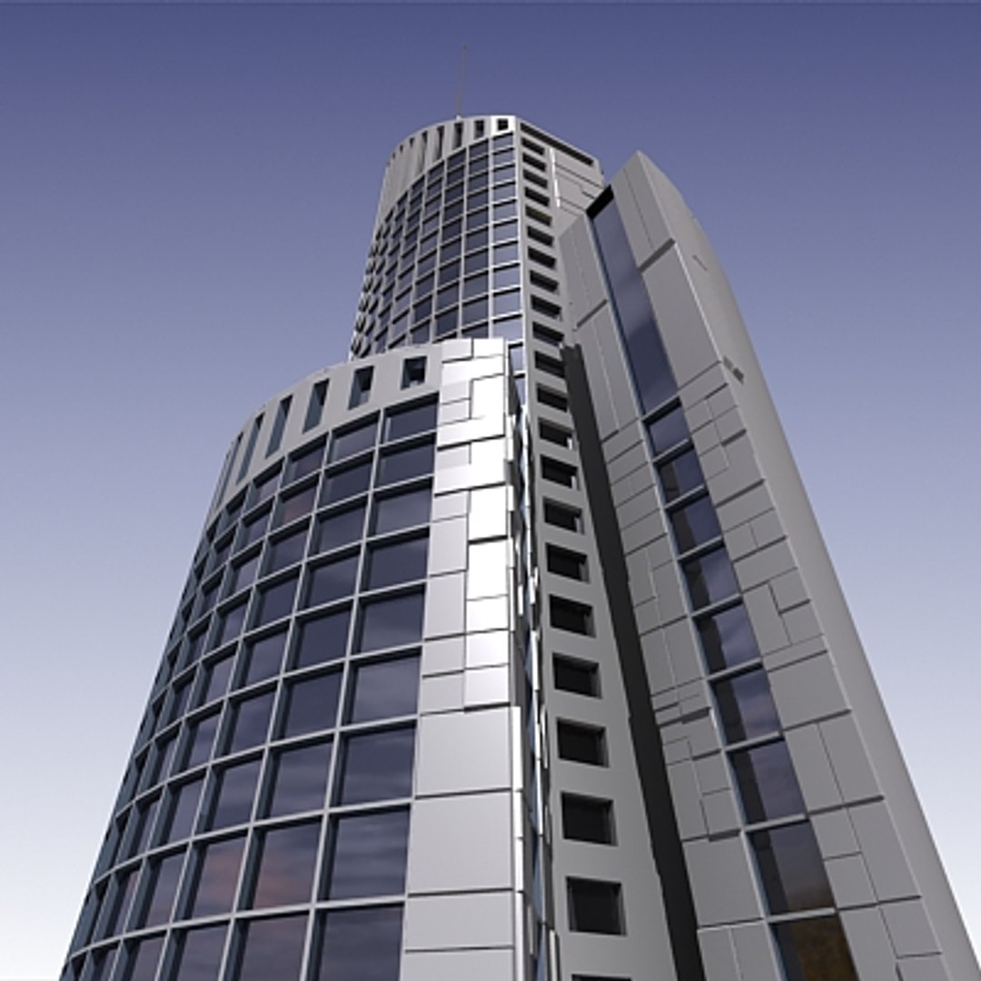 Futuristic Building 3d Model