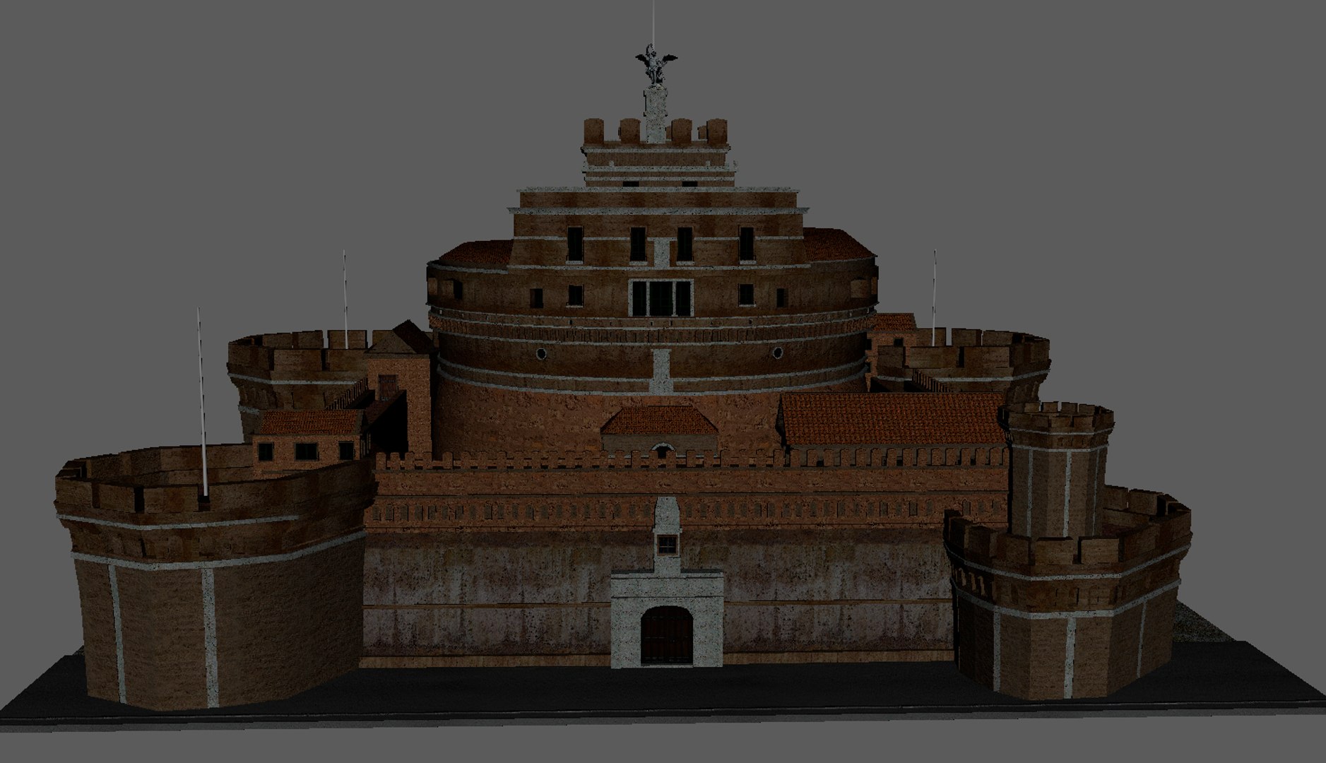 Castle San Angelo 3d Obj