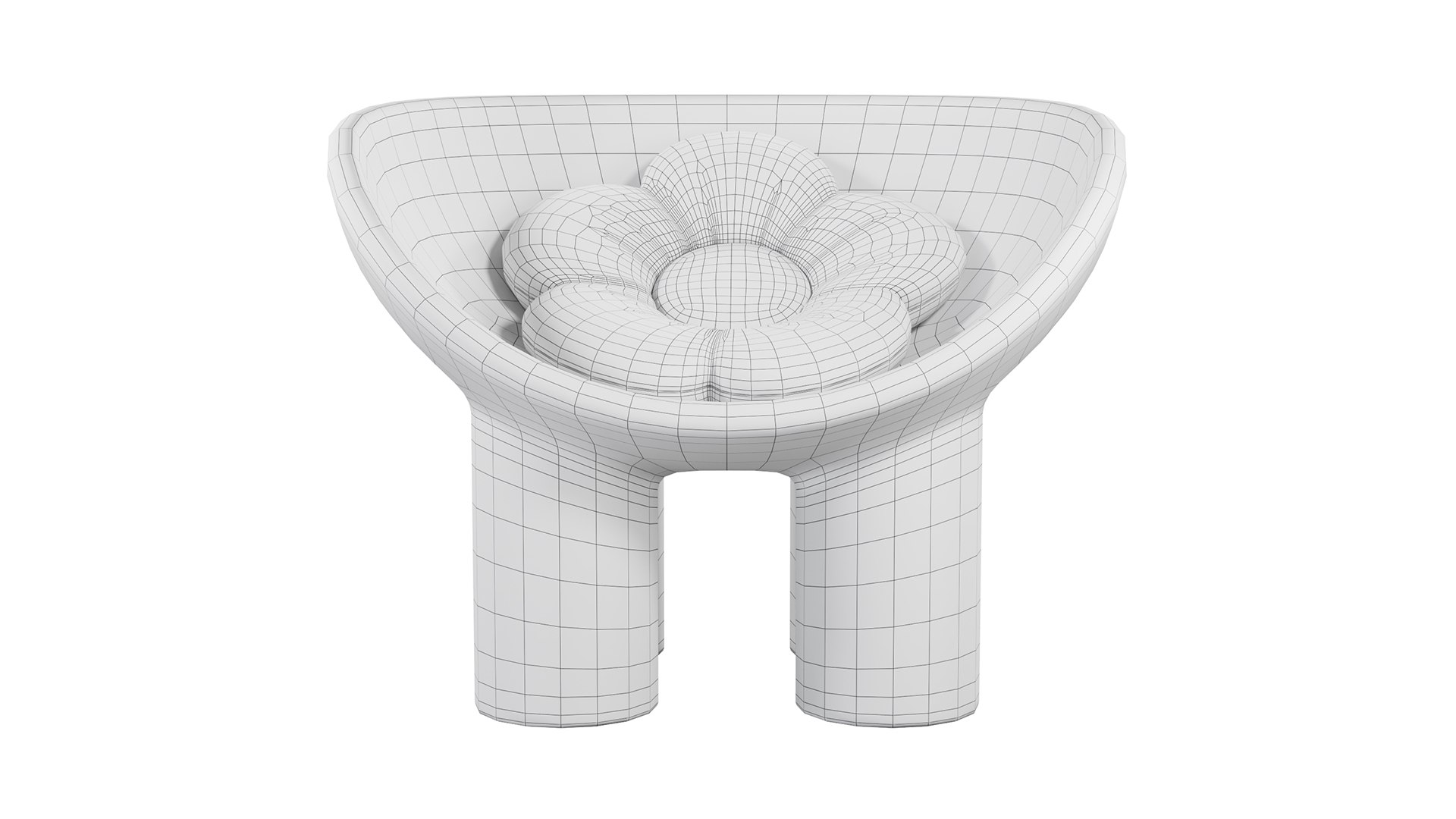 3D Roly Poly Armchair Model - TurboSquid 2125588