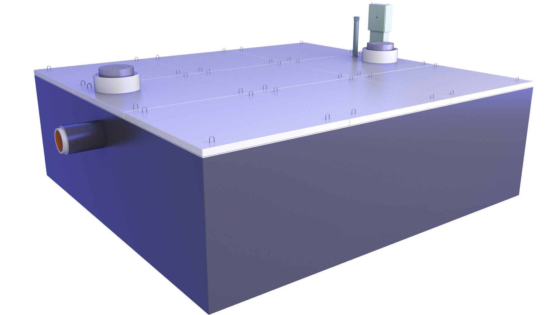 Concrete Stormwater Pumping Station Tank 3 Model - TurboSquid 1980065