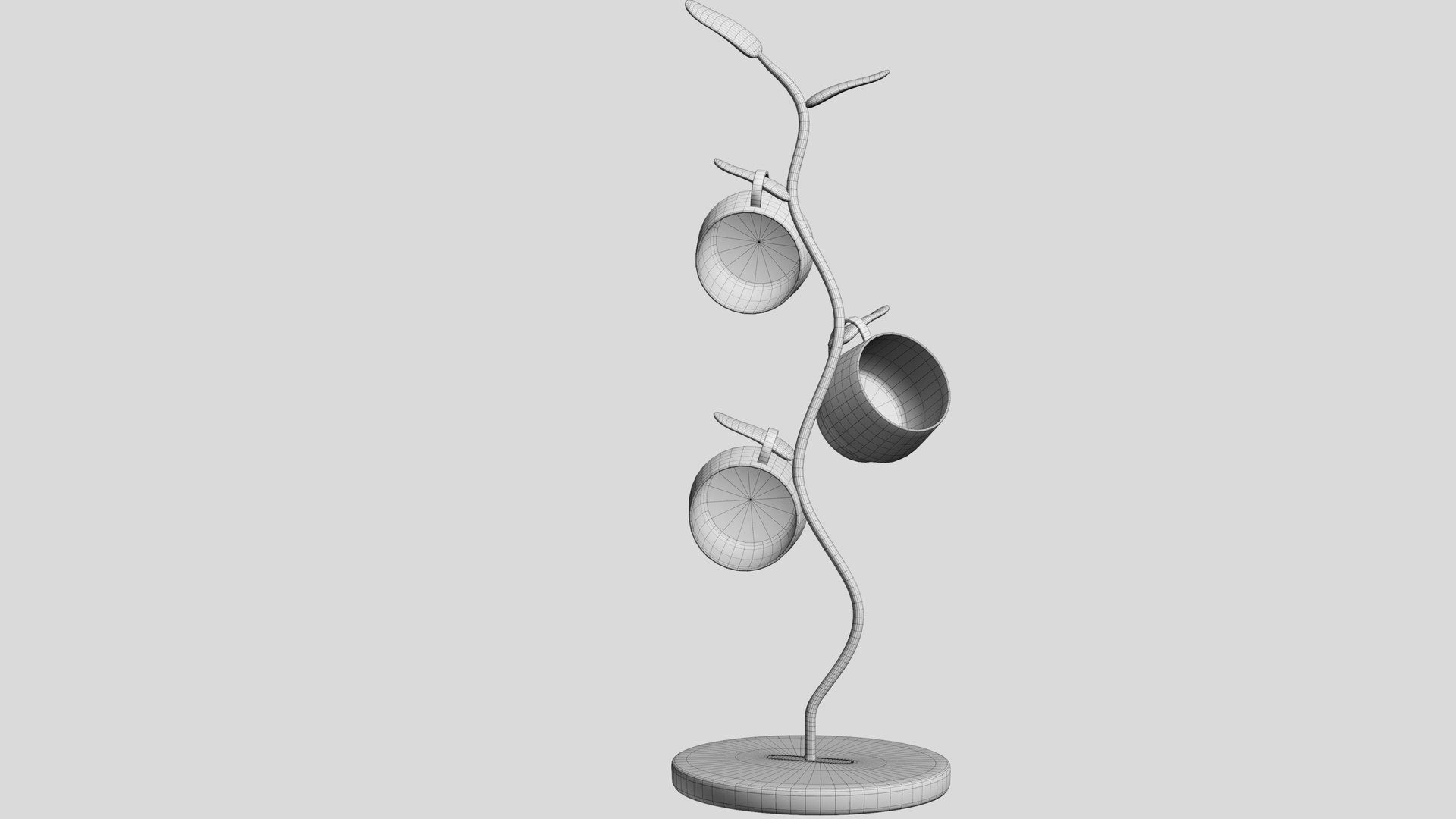 Kitchen Mug Tree Stand 3D Model - TurboSquid 1887992