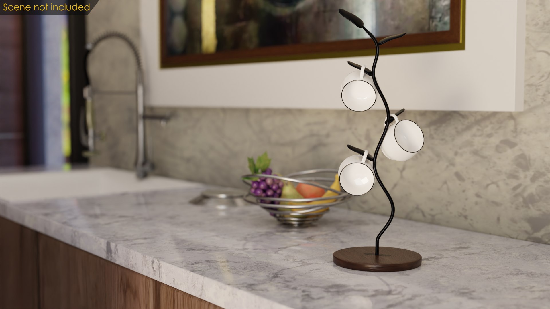 Kitchen Mug Tree Stand 3D Model - TurboSquid 1887992