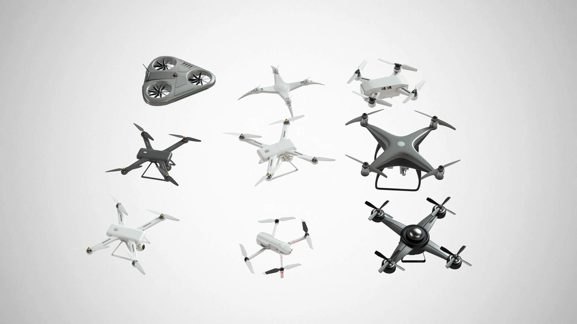 Dji drone series 3D model - TurboSquid 2138944