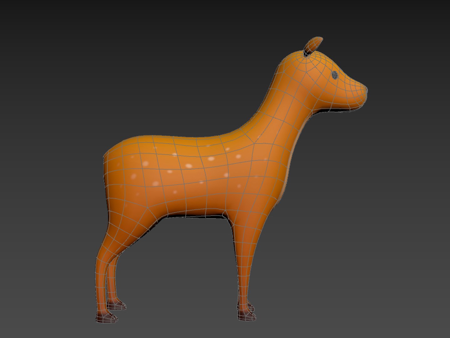 Doe cartoon toon model - TurboSquid 1519780