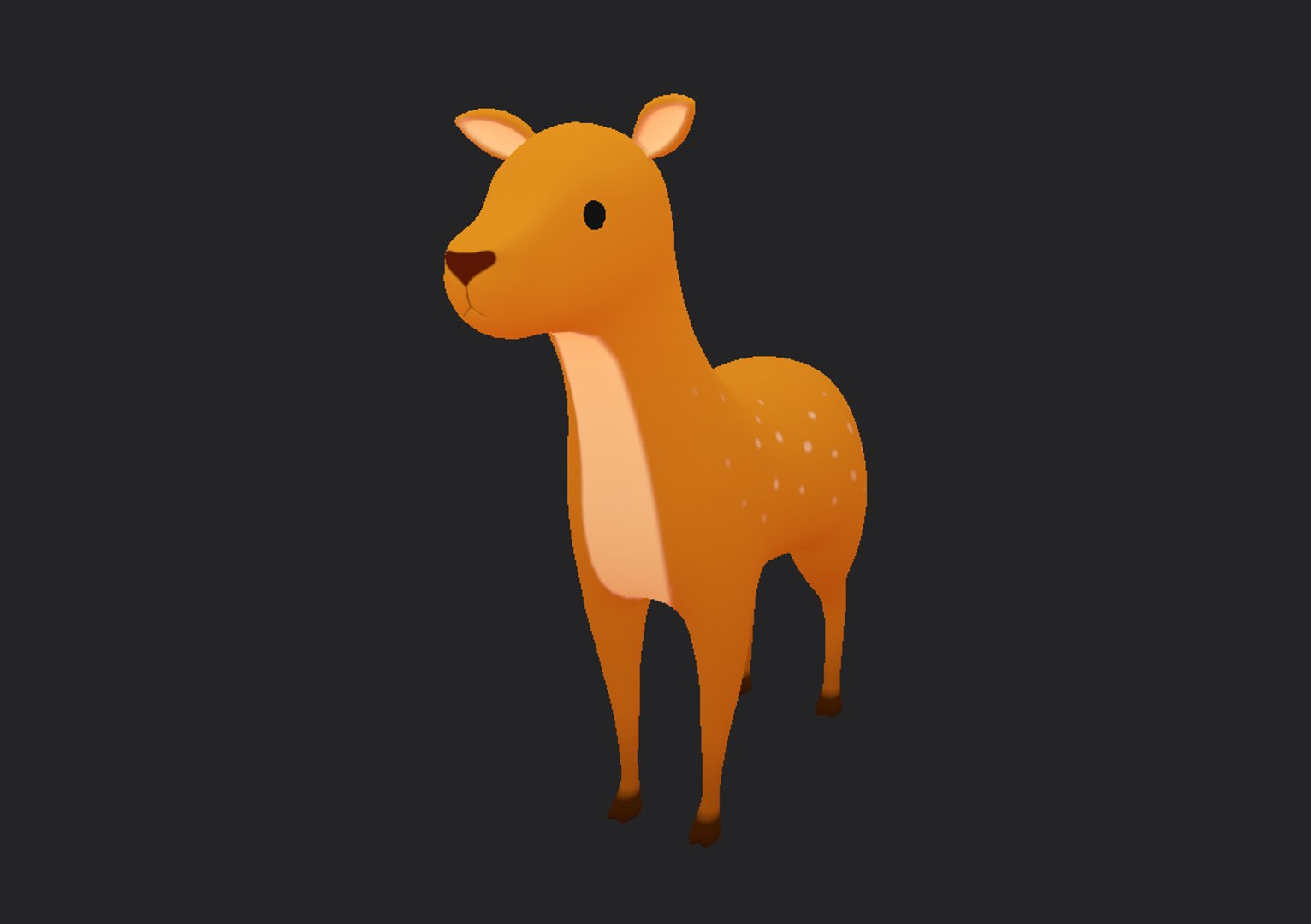 Doe cartoon toon model - TurboSquid 1519780