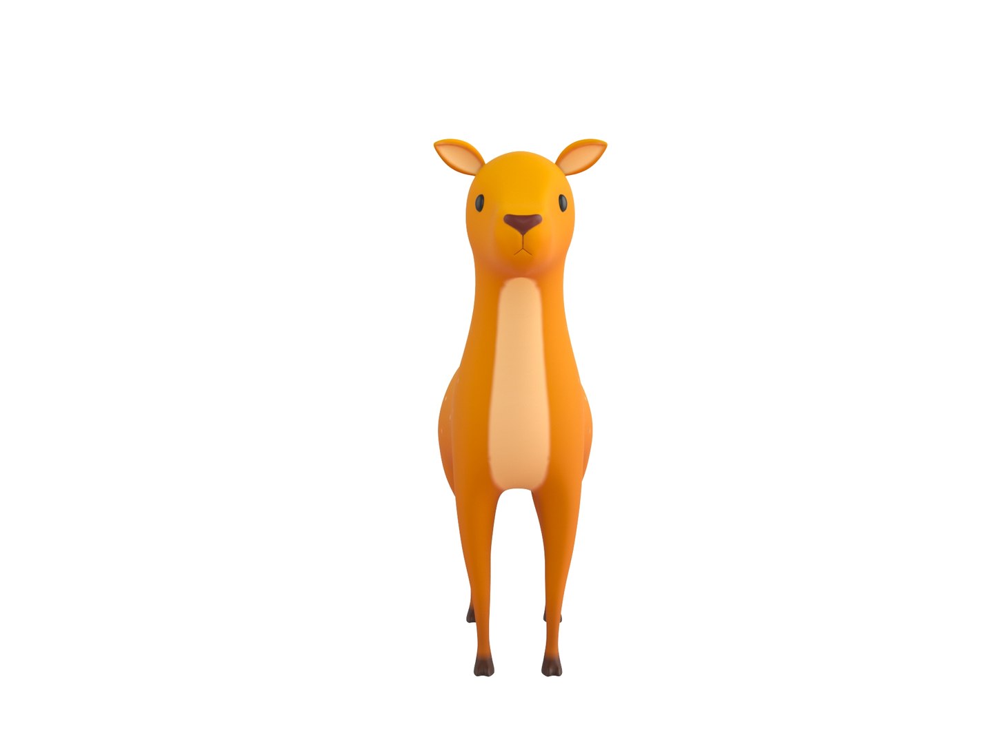 Doe cartoon toon model - TurboSquid 1519780