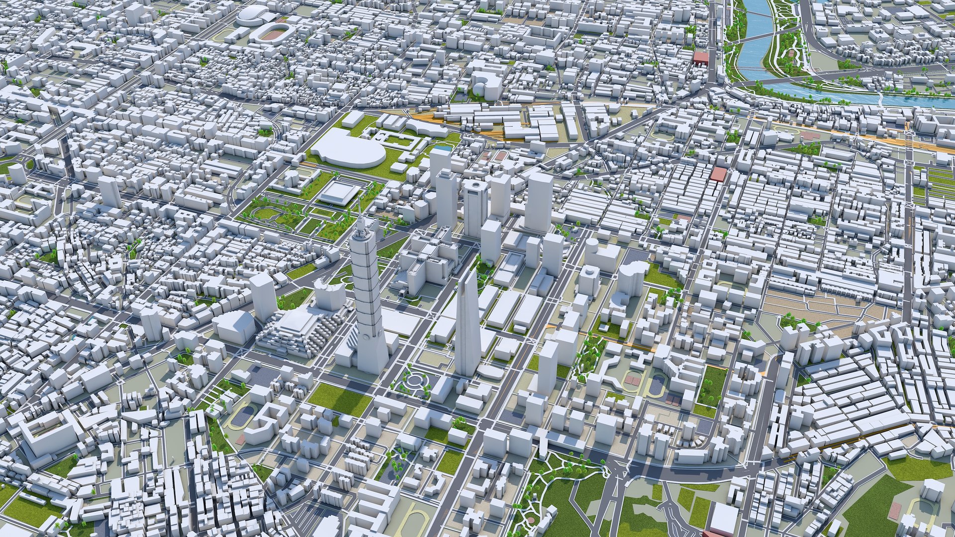 Taipei Downtown Taiwan 3D Model - TurboSquid 1989953