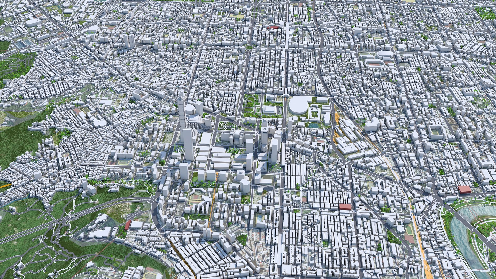 Taipei Downtown Taiwan 3D Model - TurboSquid 1989953