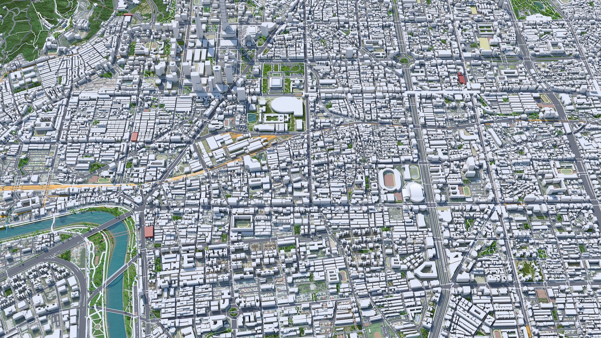 Taipei Downtown Taiwan 3D Model - TurboSquid 1989953