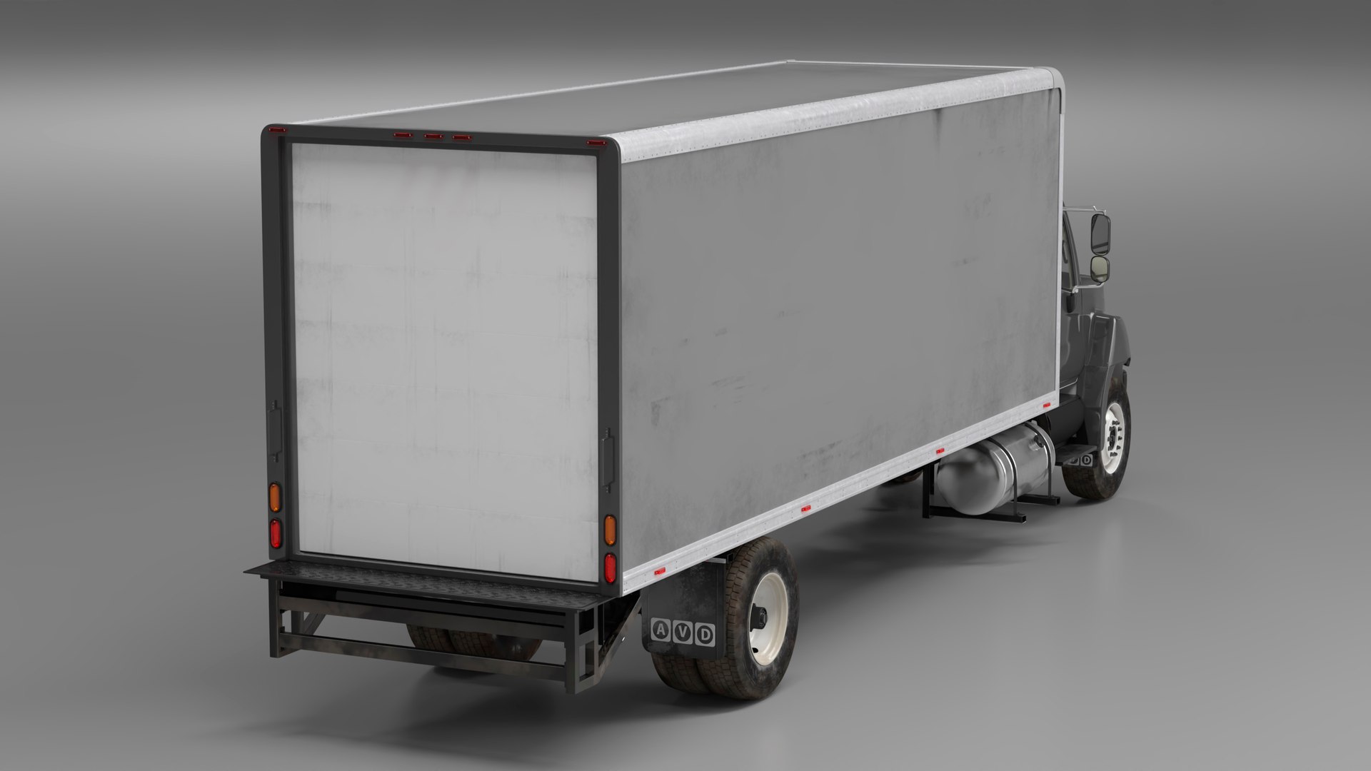 Cargo Box Truck Rigged For Maya 3D Model - TurboSquid 2224681