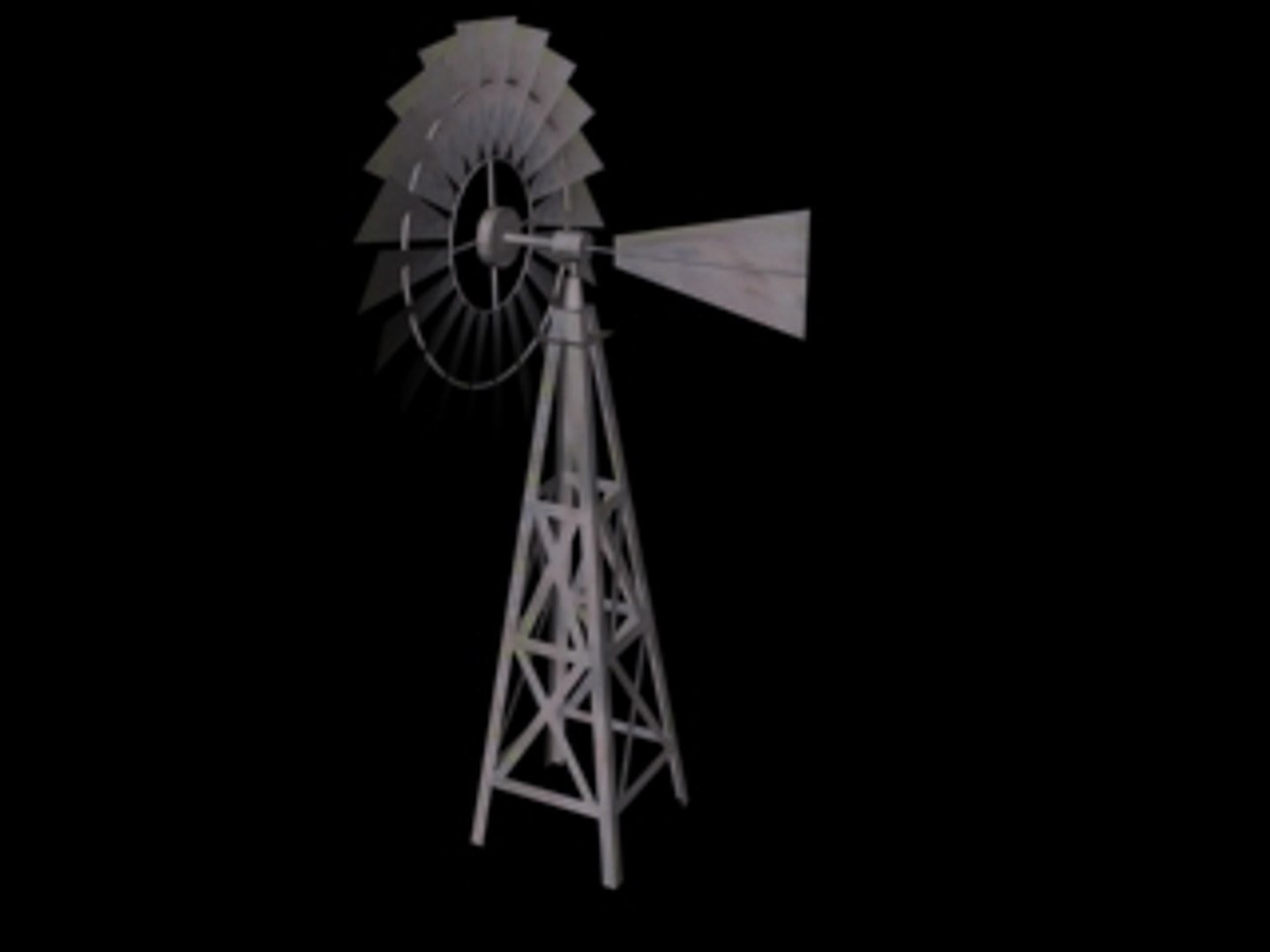 3d Windmill Wind Model