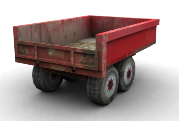 3d model of trailer industry