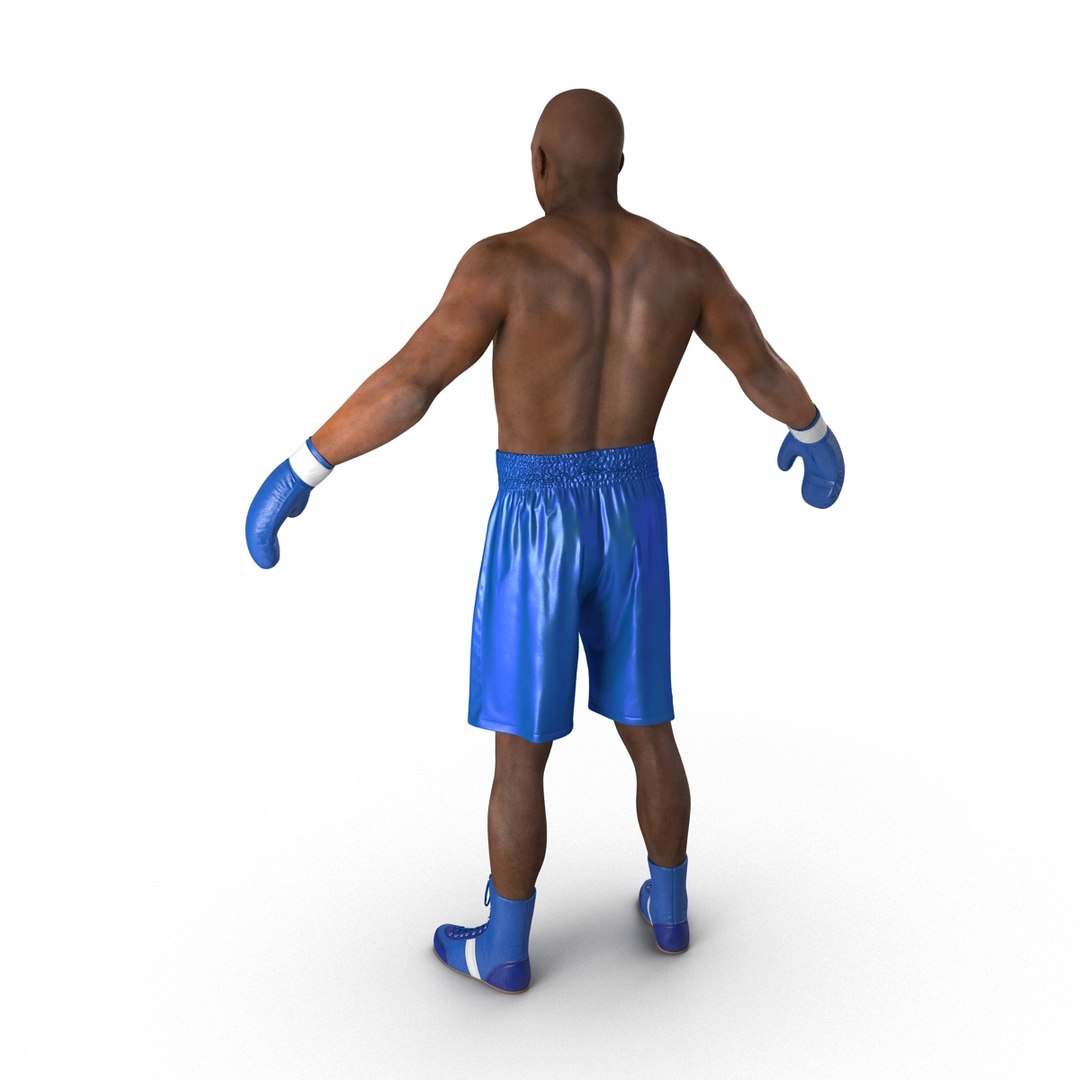 3d african american boxer 2
