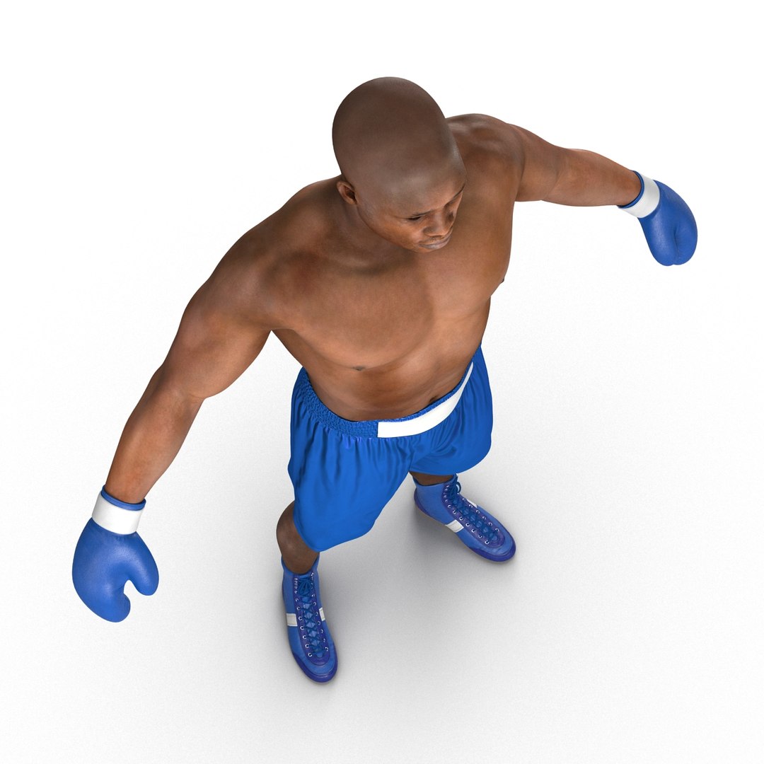 3d african american boxer 2