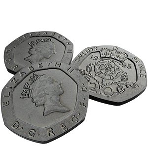 20p Coin 3D Models for Download | TurboSquid