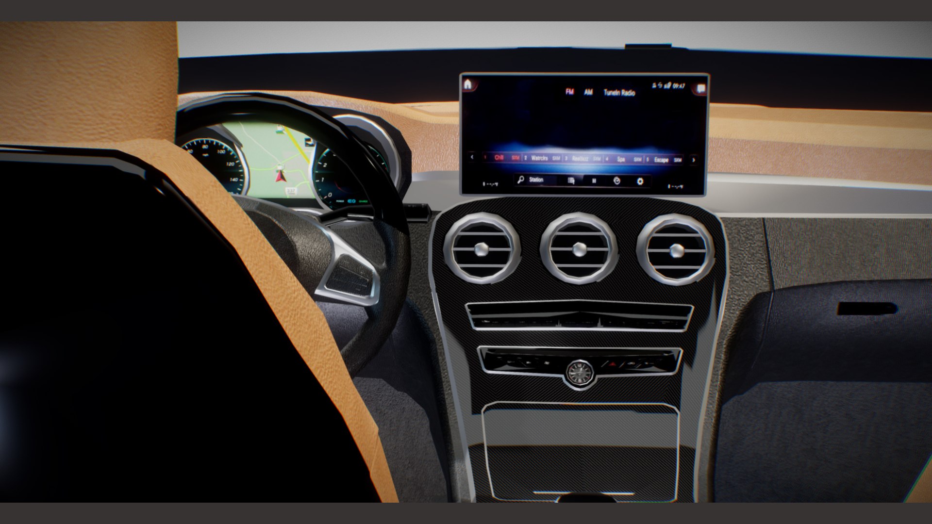 3D mercedes-benz-gle-interior - TurboSquid 1779066