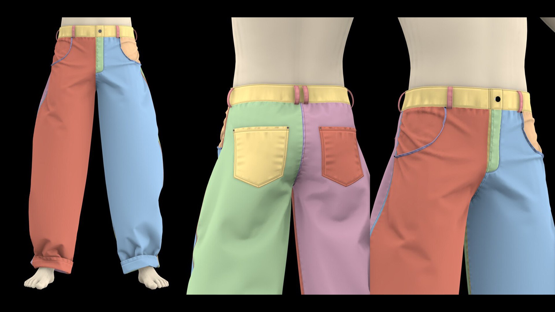 3D Male Pants Pack. Marvelous CLO 3D Zprj Projects. Genesis 8 Avatar ...