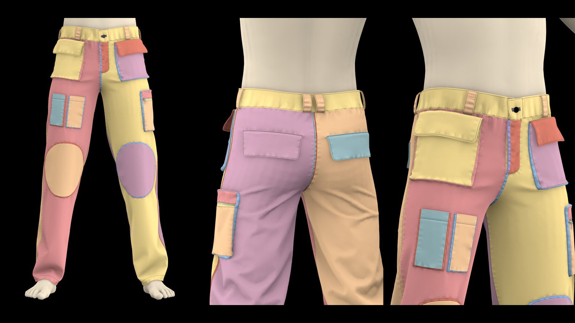 3D Male Pants Pack. Marvelous CLO 3D Zprj Projects. Genesis 8 Avatar ...