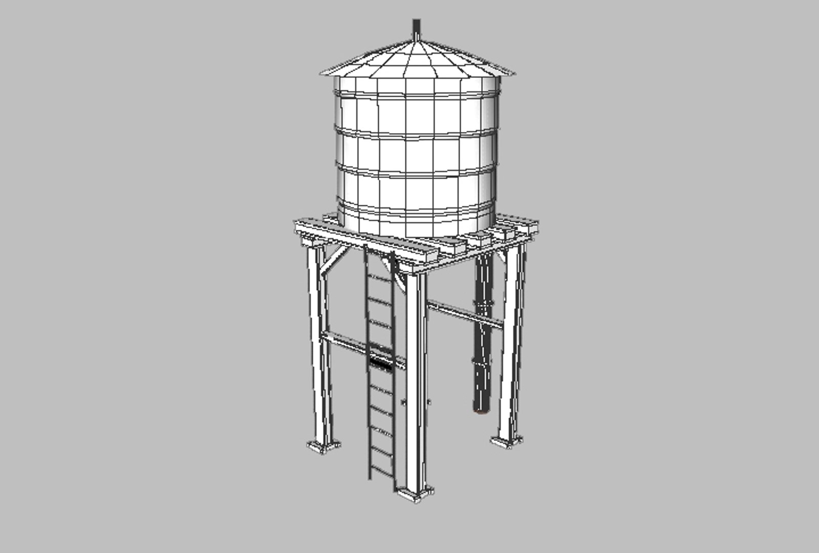 3d Model Water Tower