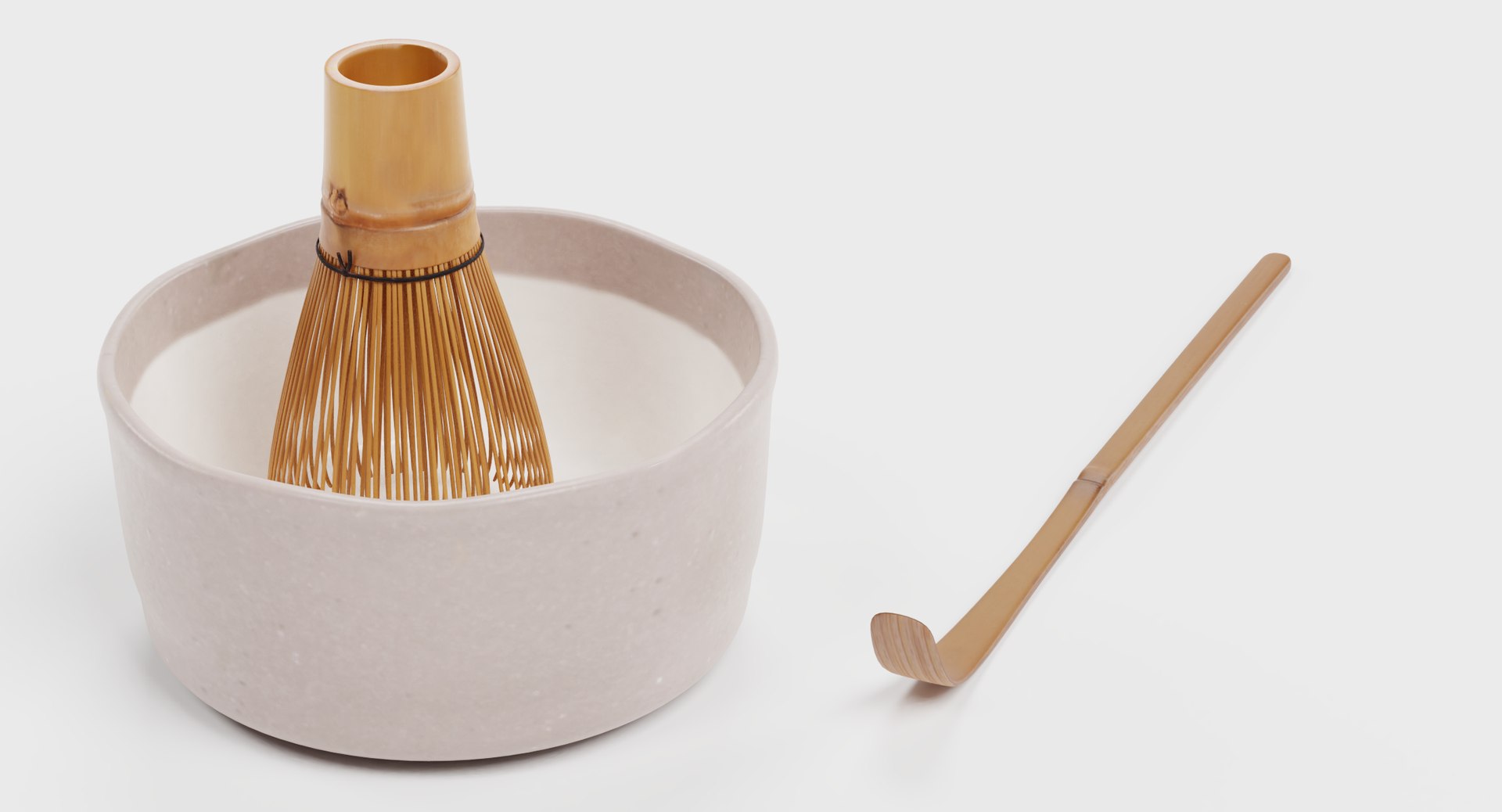 Matcha tea set 3D model - TurboSquid 1367988