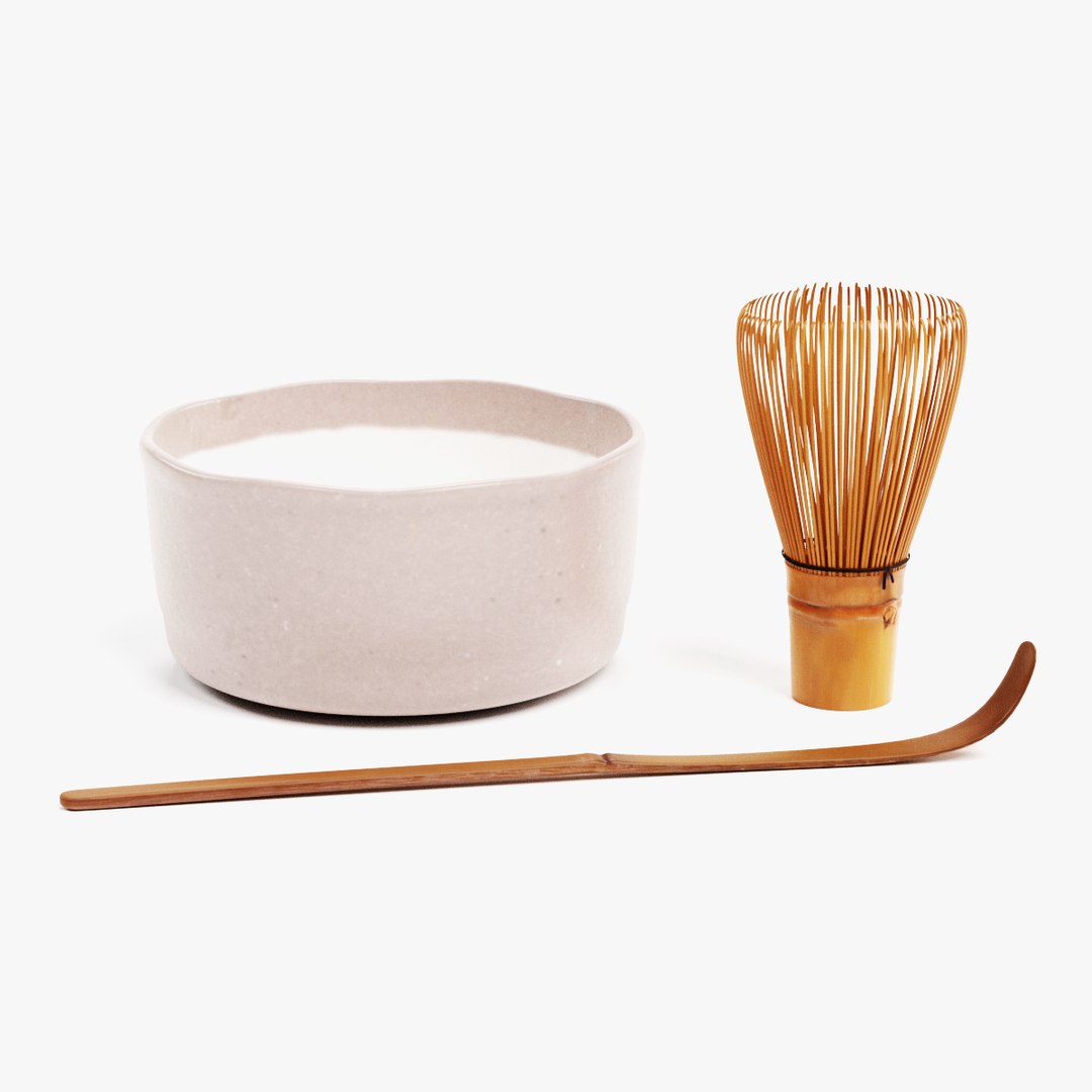 Matcha tea set 3D model - TurboSquid 1367988