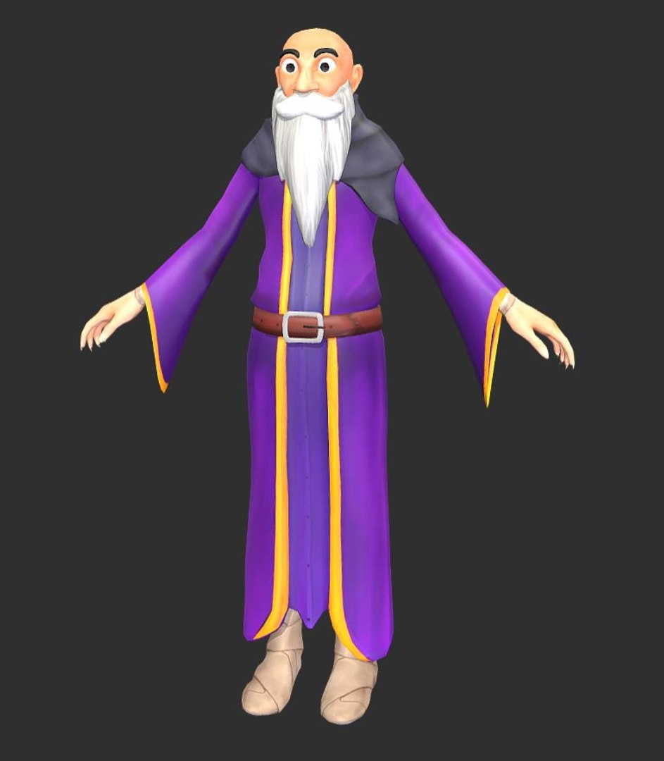 3D Wizard Fantasy Ai - TurboSquid 1292582