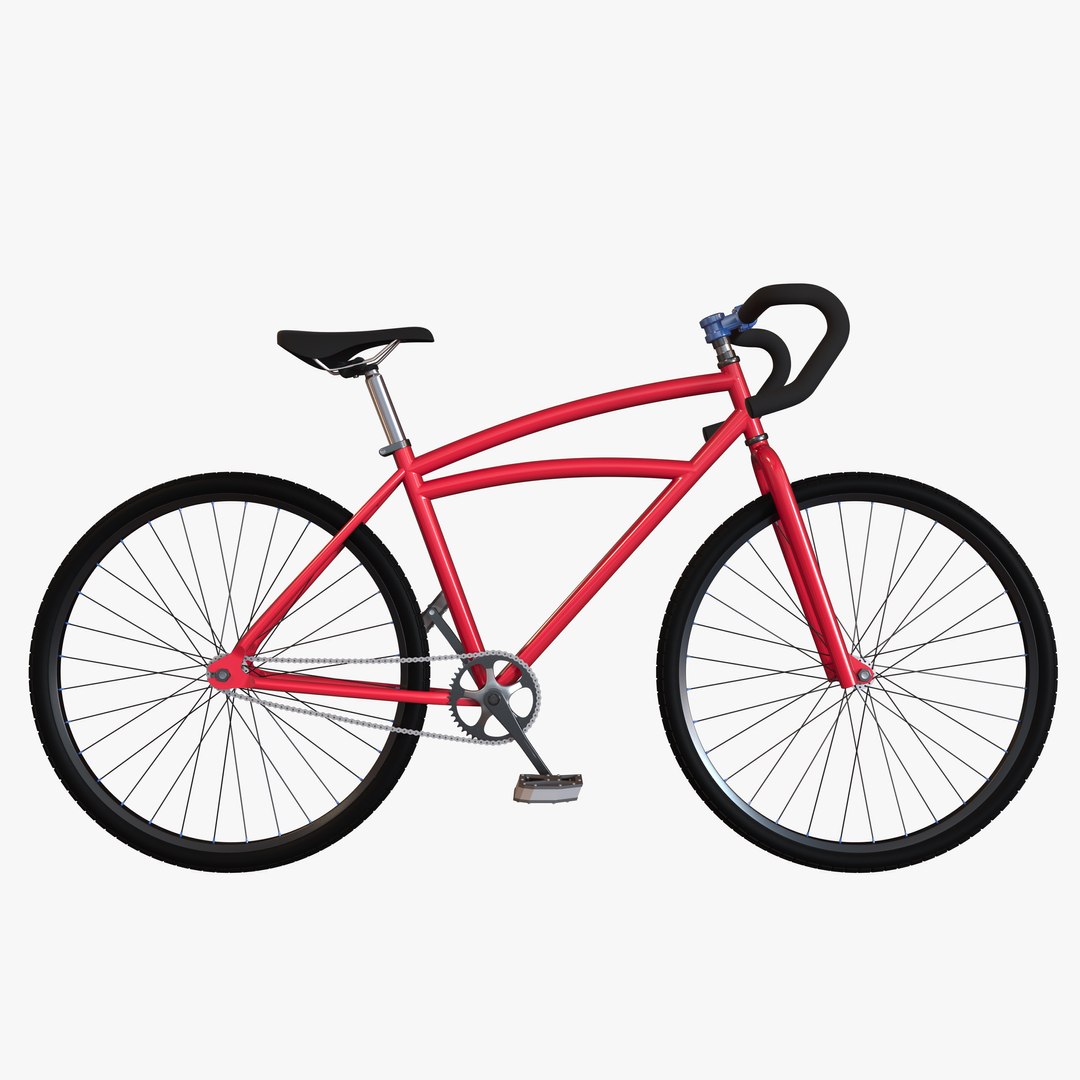 custom bicycle 3d obj