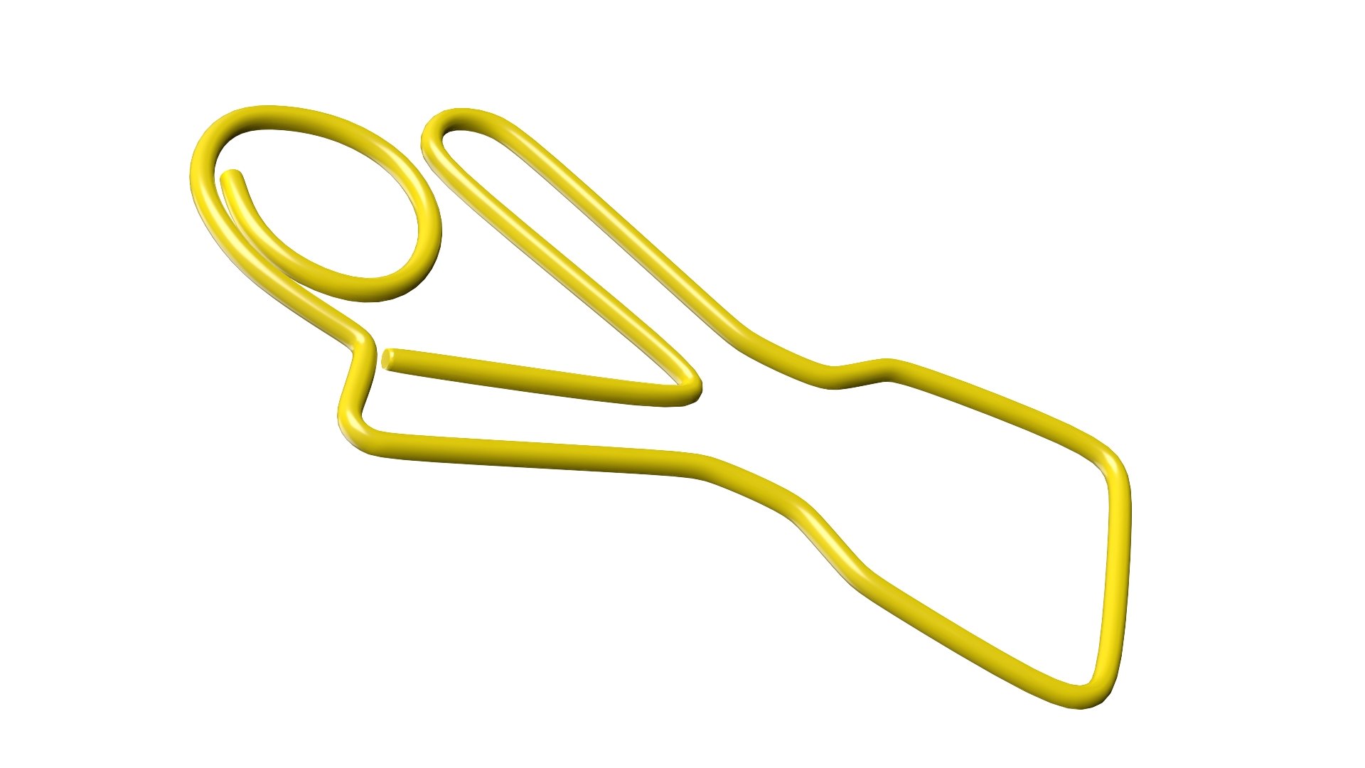 Slingshot Shaped Paper Clip 3D Model - TurboSquid 2191688