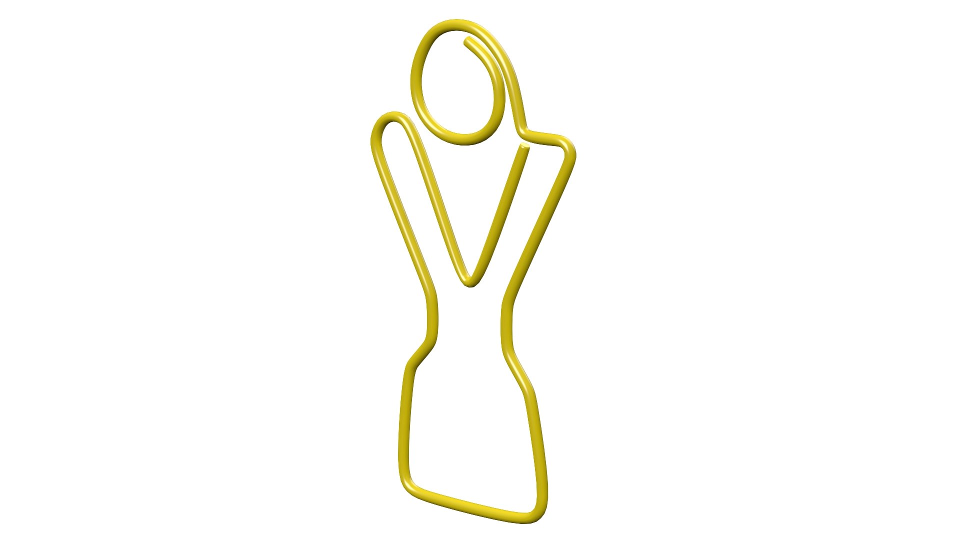 Slingshot Shaped Paper Clip 3D Model - TurboSquid 2191688