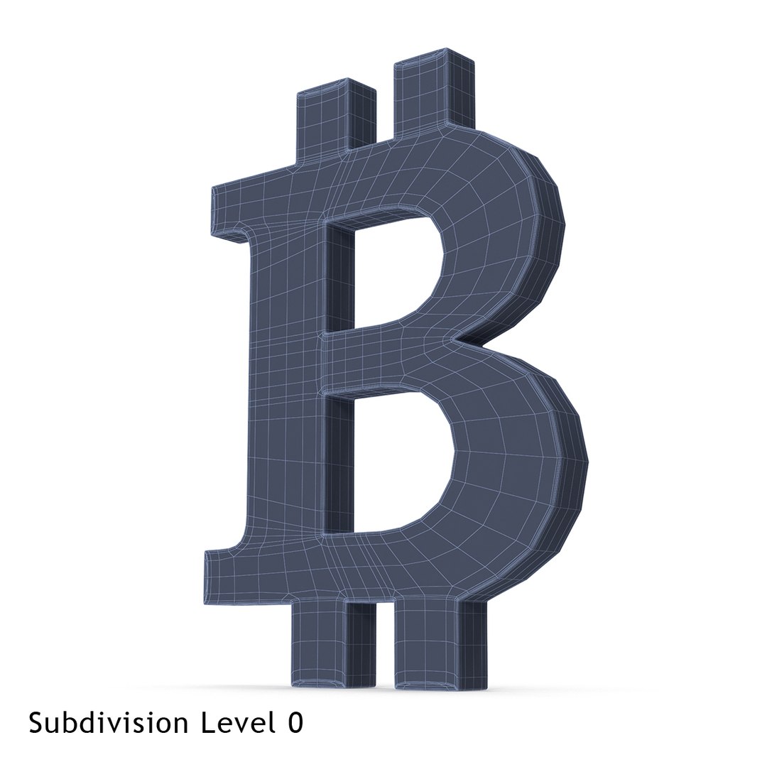 Bitcoin Symbol 3D - TurboSquid 1189221