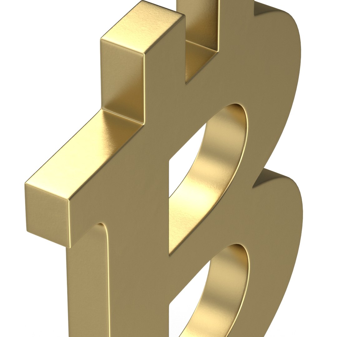 Bitcoin Symbol 3D - TurboSquid 1189221